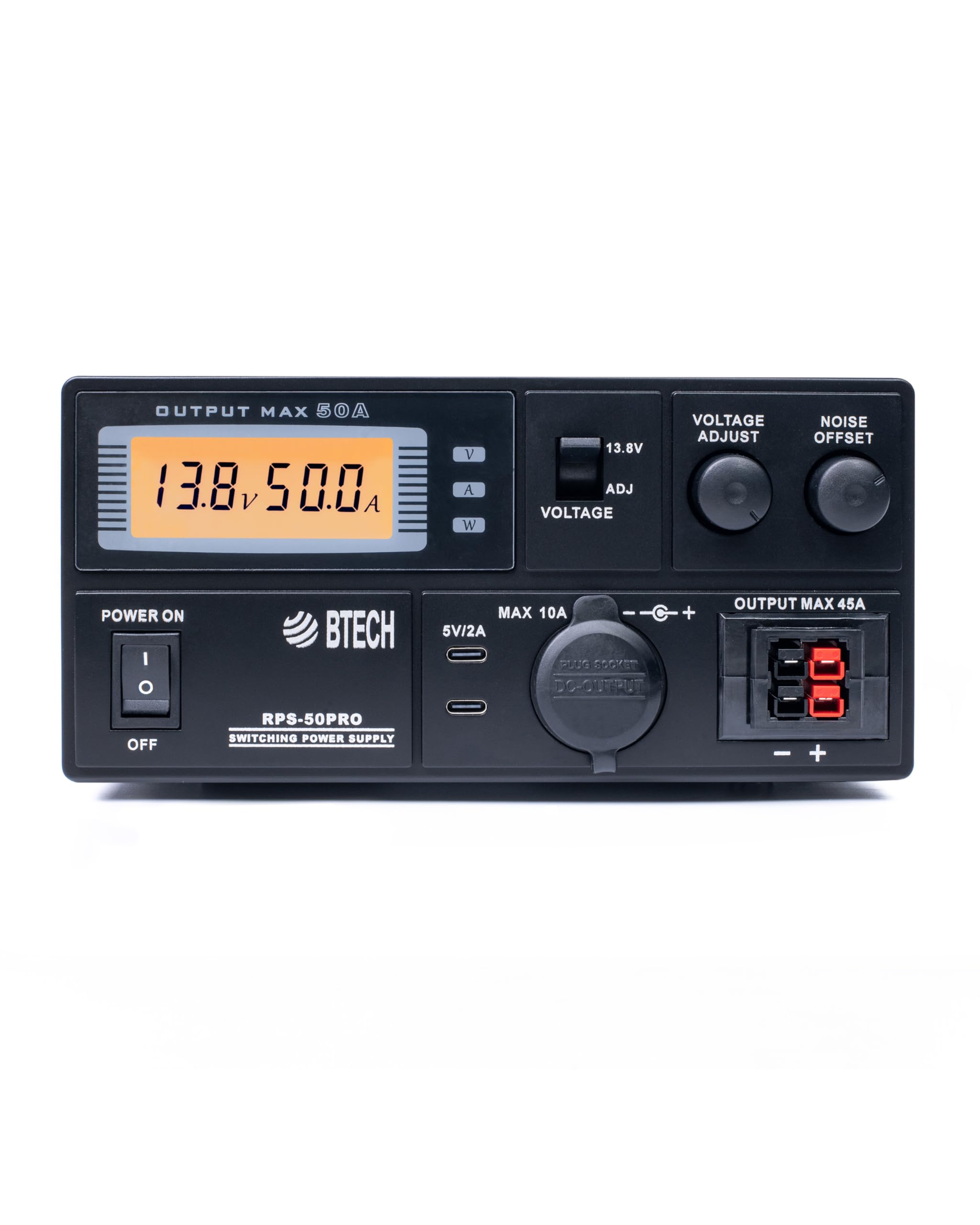 Amazon.com: BTECH RPS-50PRO 50A (50 Amp) Regulated Power Supply, AC-to-DC Bench Convertor ...