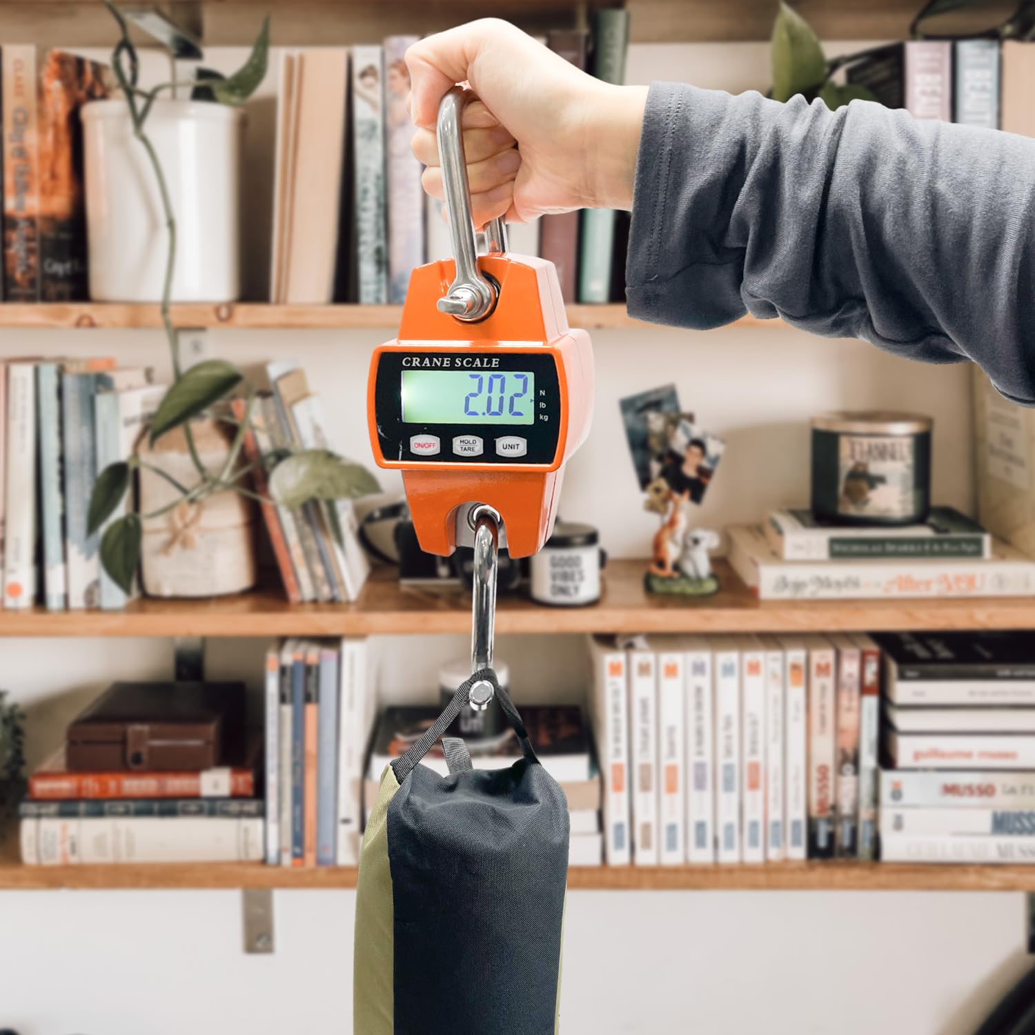 Snapklik.com : Digital Hanging Scale 660lb Portable Crane Scale ...
