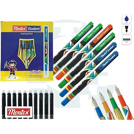 Montex Mega Top Ball Pen ,Blue - Pack of 10 : Amazon.in: Office Products