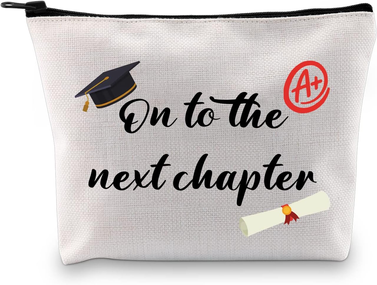 Graduation Gift On to The Next Chapter Makeup Bag Inspirational ...