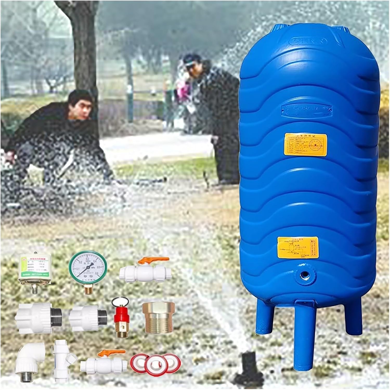 Amazon.com: Upgrade Pressure Tank Kit for Water Well, Vertical Pre ...