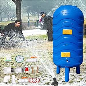Pressure Tank Kit for Water Well, Vertical Pre-Charged Well Tank with ...