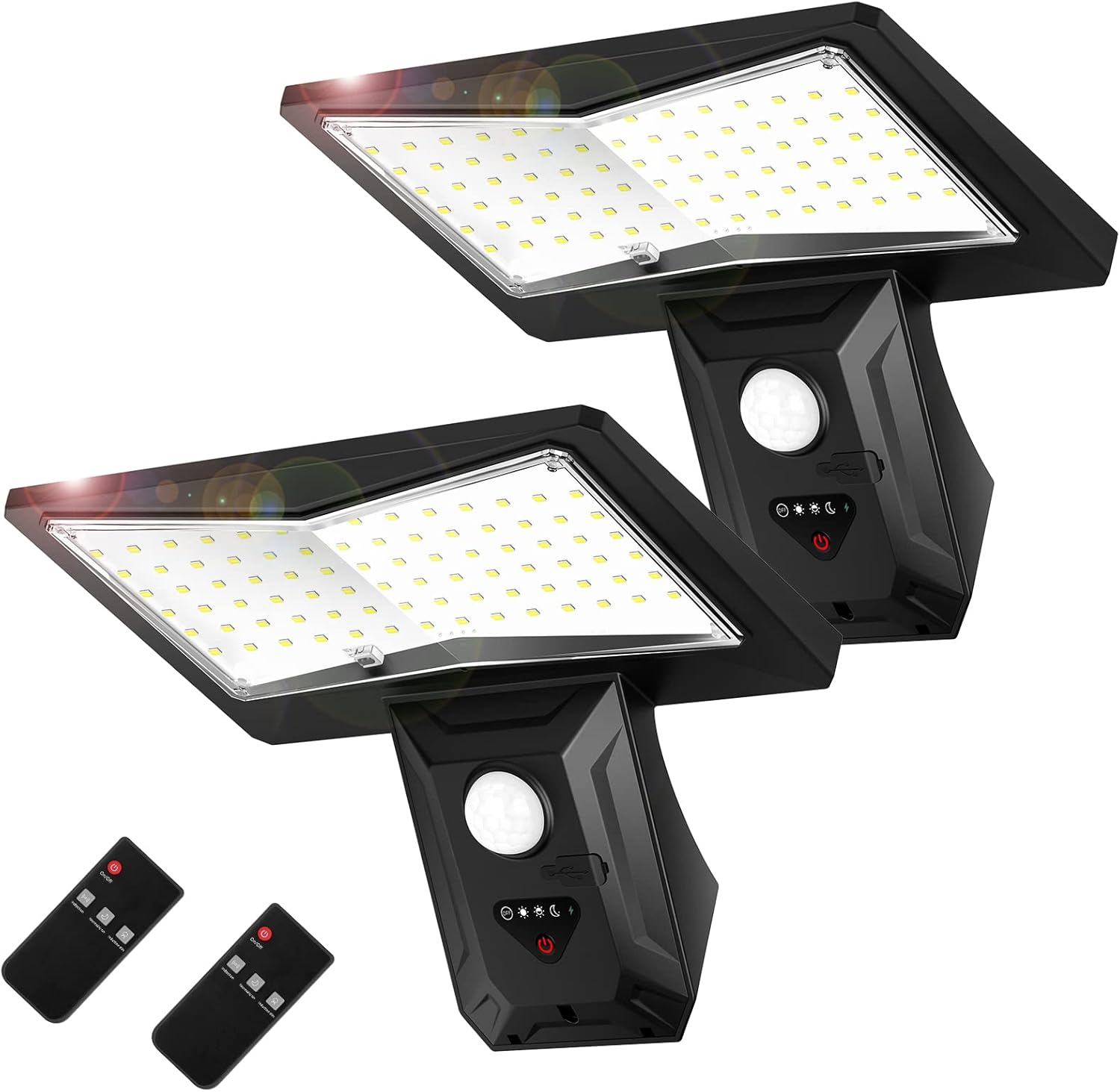 APILAB Solar Lights Outdoor, 3 Modes Motion Sensor Security Outdoor ...