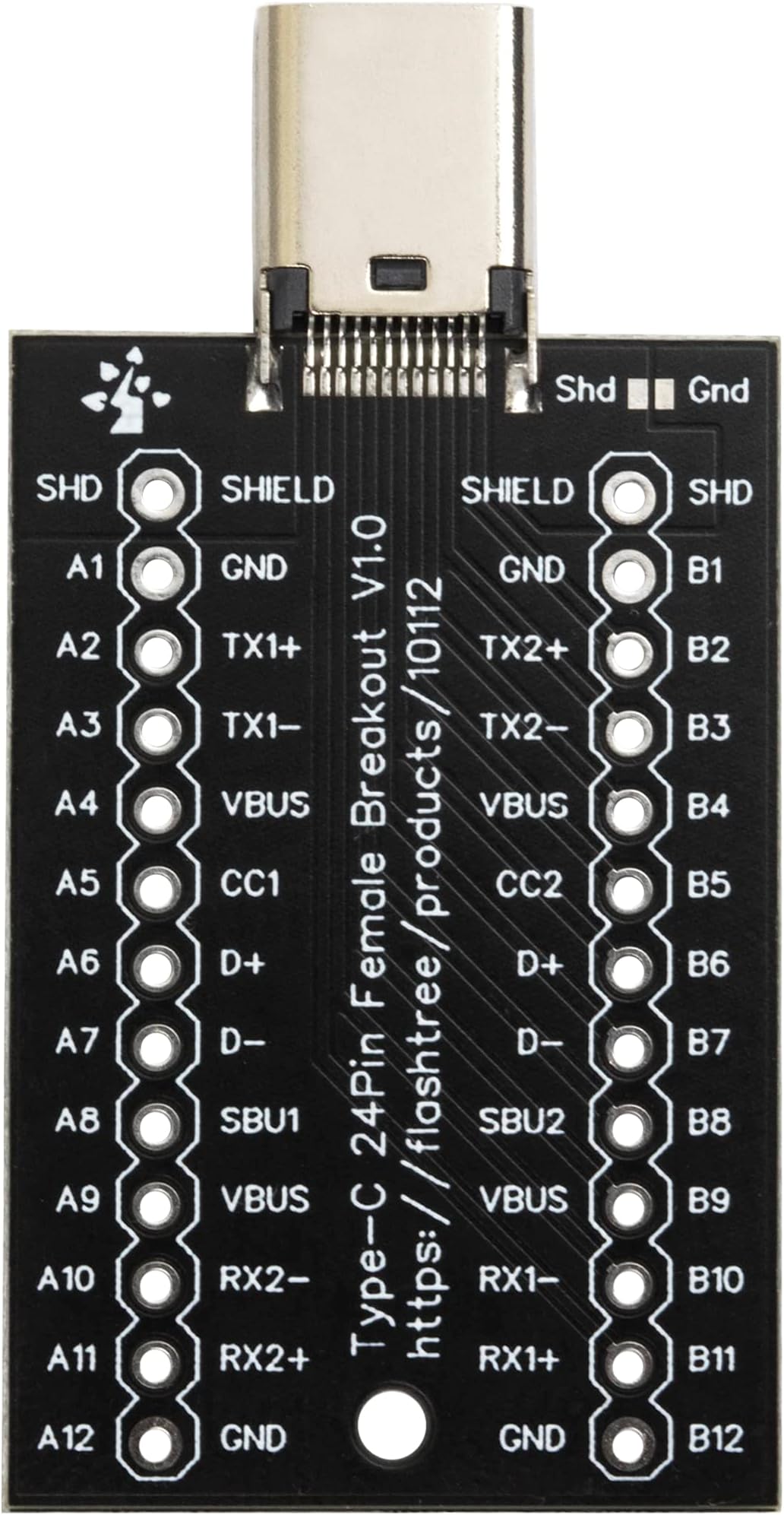 Amazon.com: USB Type-C Breakout Board Female Plug 24 Pin Full Pins ...