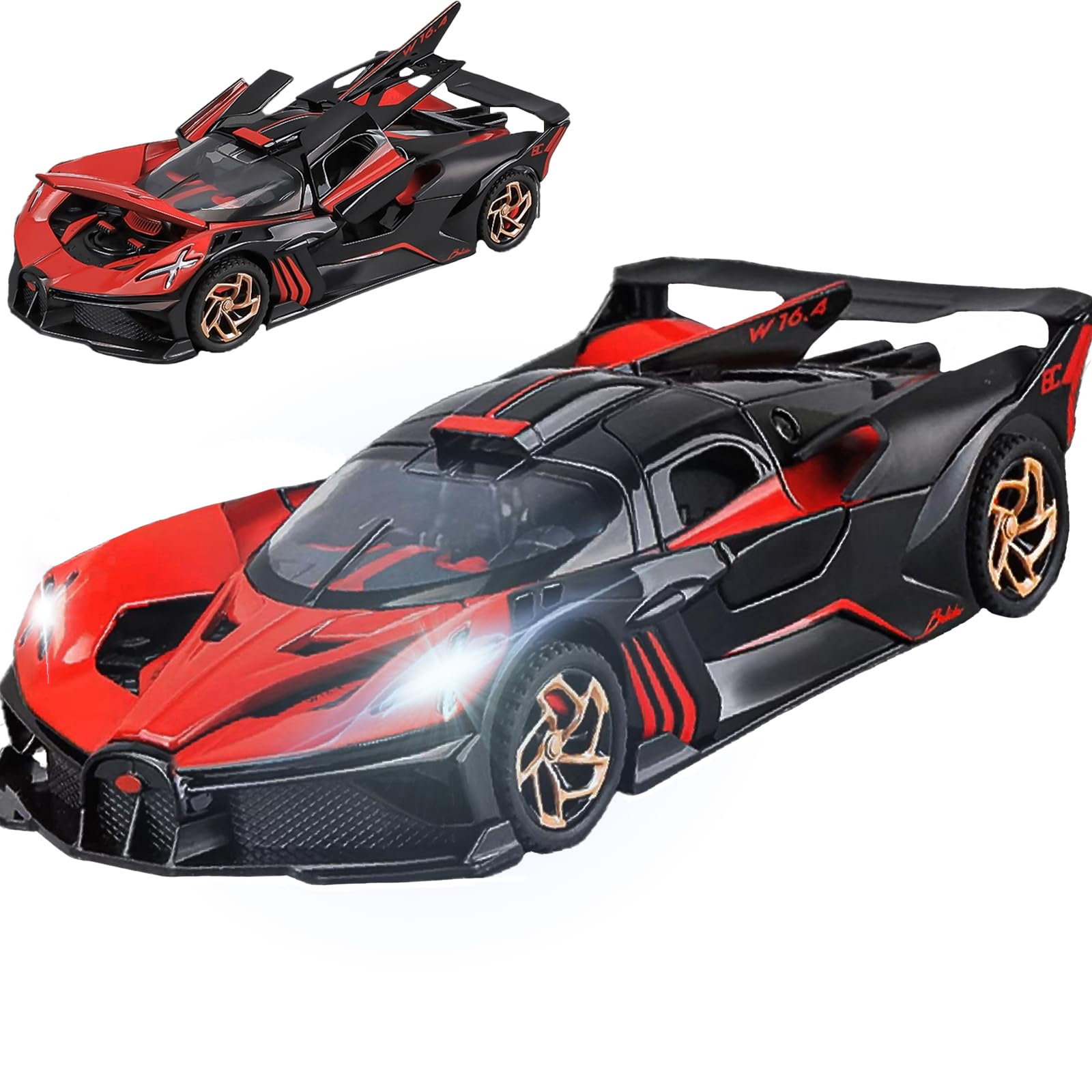 Amazon.com: Toy Cars Compatible with Bugatti Bolide Cars Toy Model Car ...