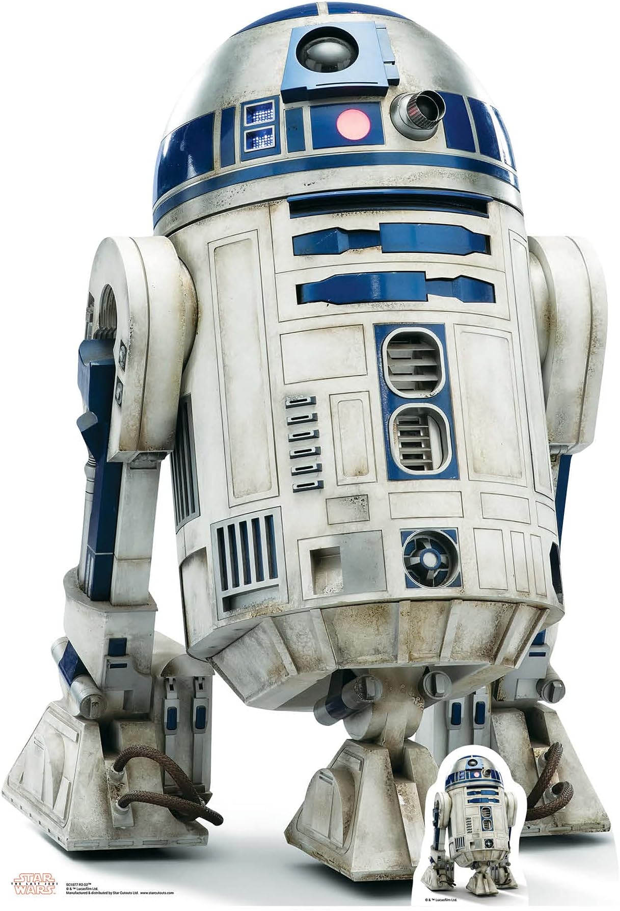 Amazon.de: STAR CUTOUTS Ausschnitt R2-D2 (The Last Jedi), Pappe ...