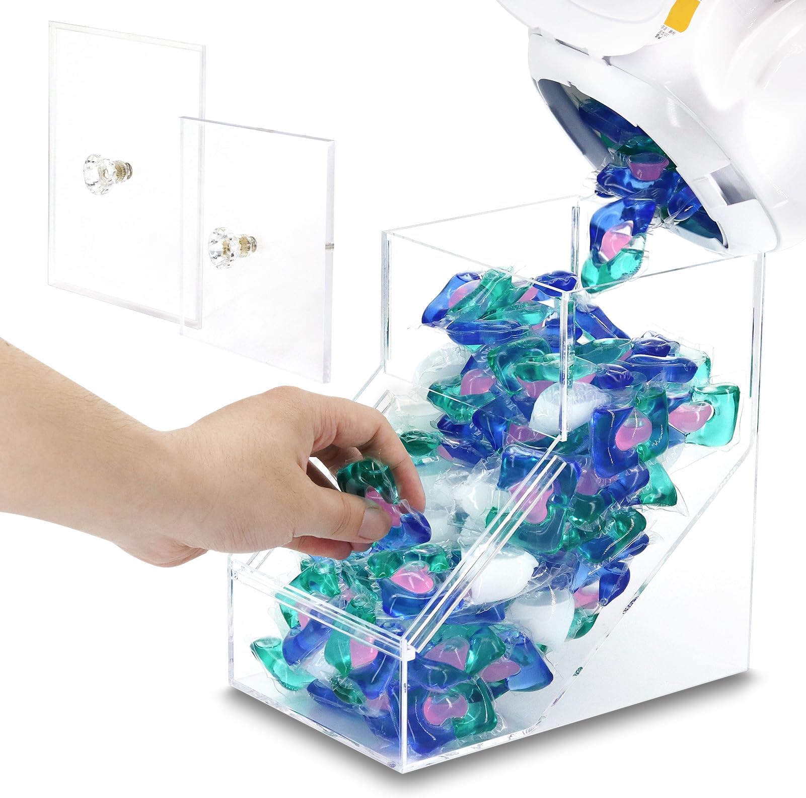 Amazon.com: Inevibe Laundry Pod Holder & Dryer Sheet Dispenser - 2 ...