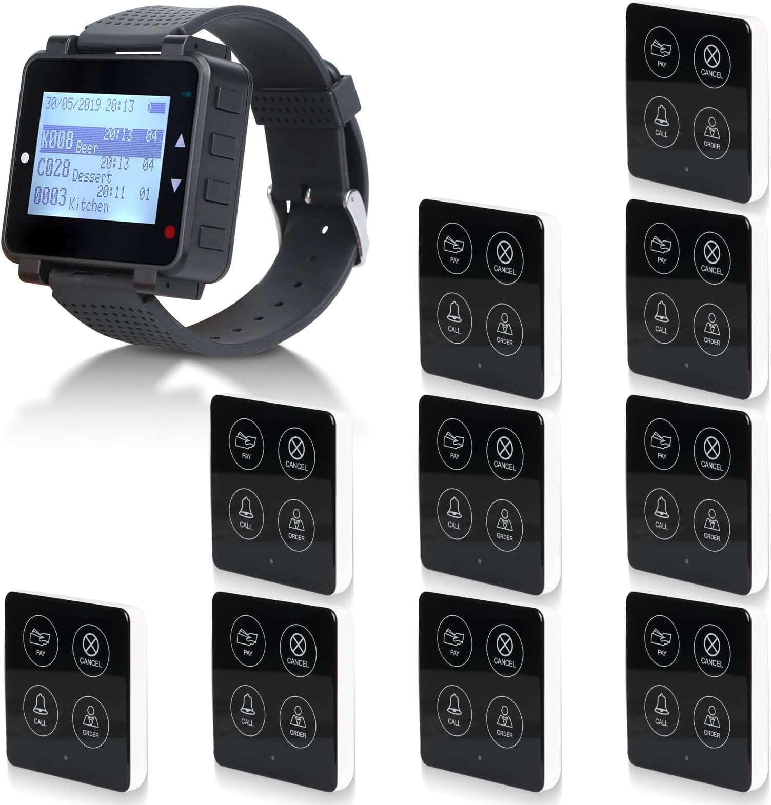 Amazon.com: Retekess T128 Wireless Wrist Pager, Restaurant Pager System ...