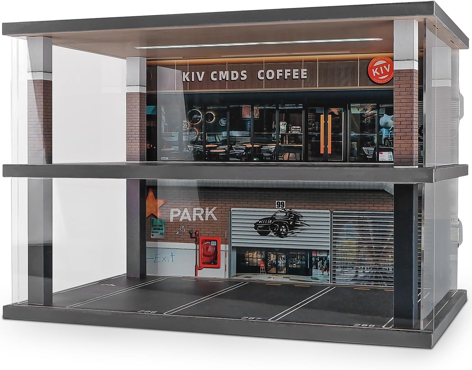 Amazon.com: kivcmds 1:18 Scale Diecast Model Car Display Case Cabinet ...