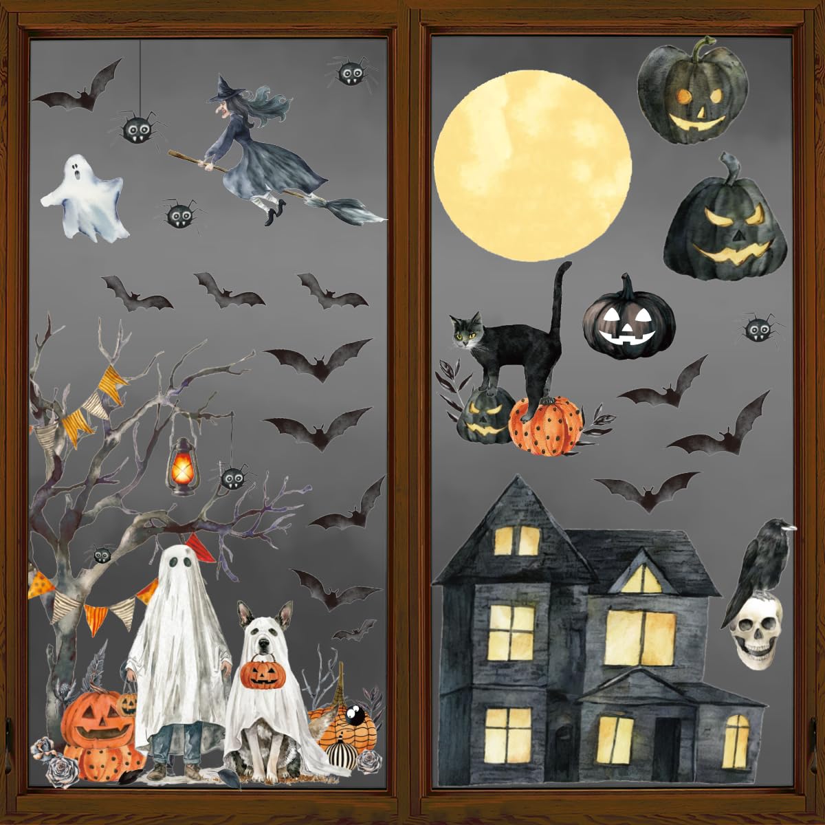 Amazon.com: Horaldaily 30 PCS Halloween Window Cling Sticker, Jack-O ...