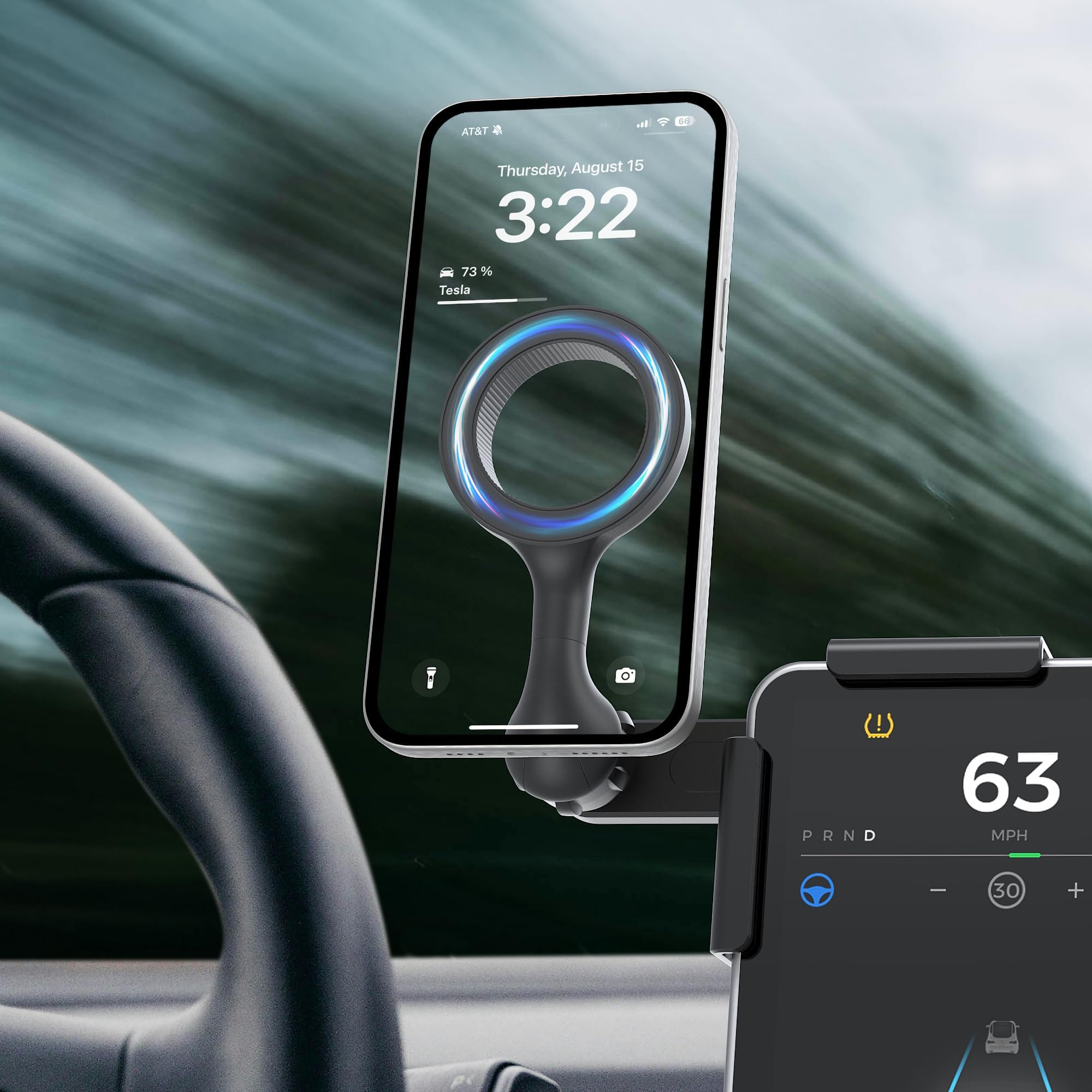 Amazon.com: CYBERGUYS! Magnetic Phone Mount for Tesla Monitor - Tesla ...