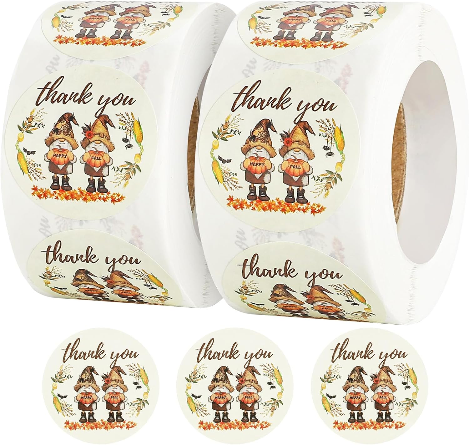 Amazon.com: Thank You Stickers Label Rolls, 1000 PCS 1.5 Inches 2 Rolls ...
