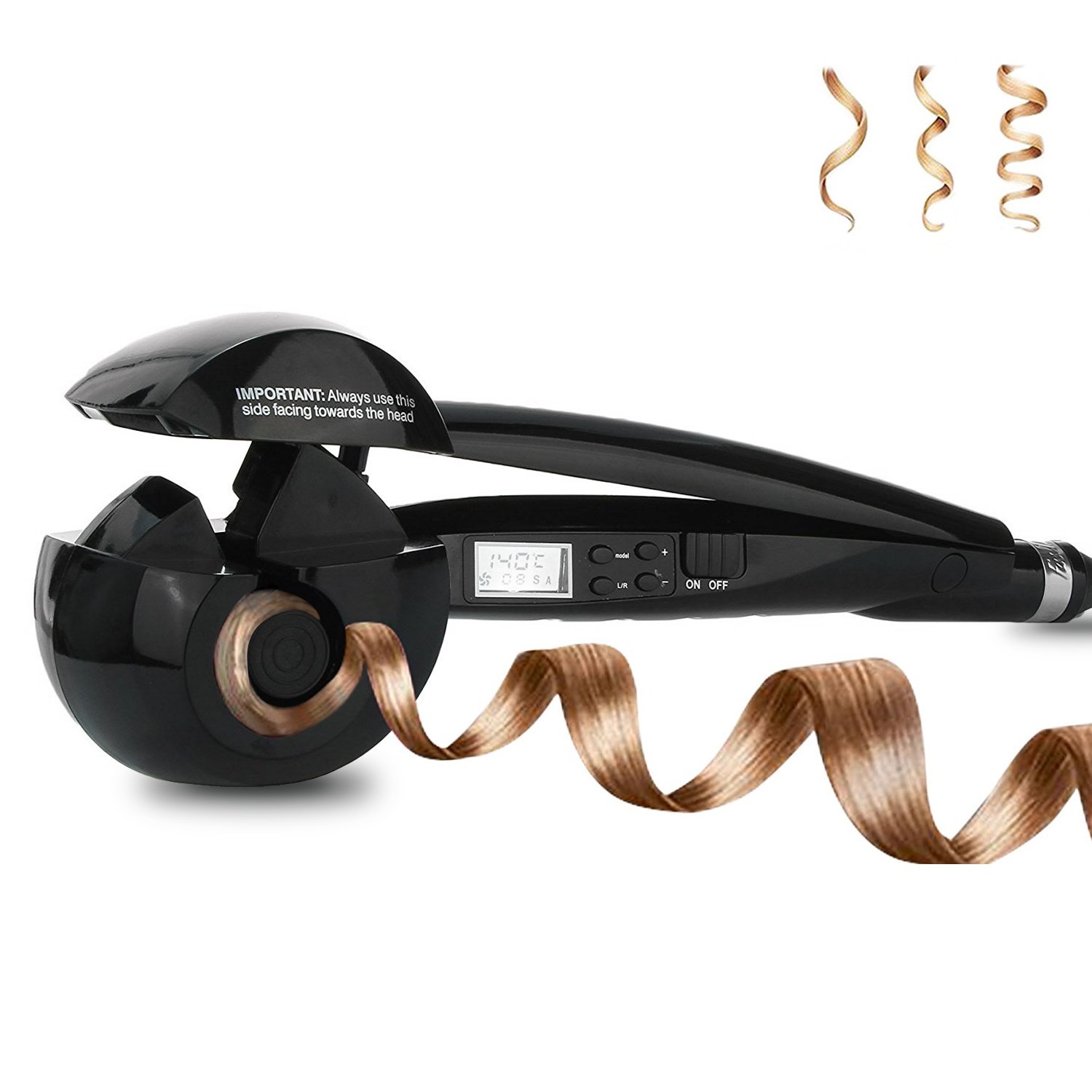 Amazon.com: AshleyBeauty Upgraded Professional Barrel Hair Curler ...