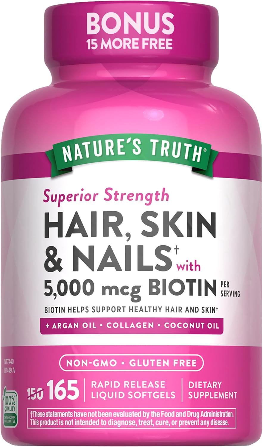 Nature's Truth - Nature’s Truth Cabelo e Pele - Suplemento Natural para ...