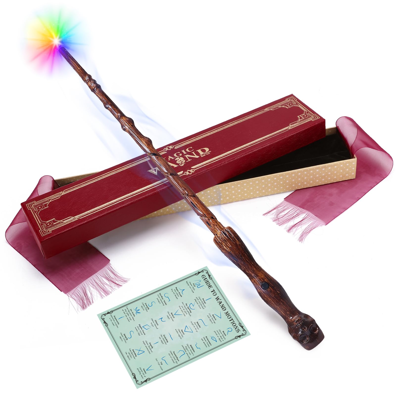 Amazon.com: ShinySong Rechargeable Light Up Wizard Wand with Gradient ...