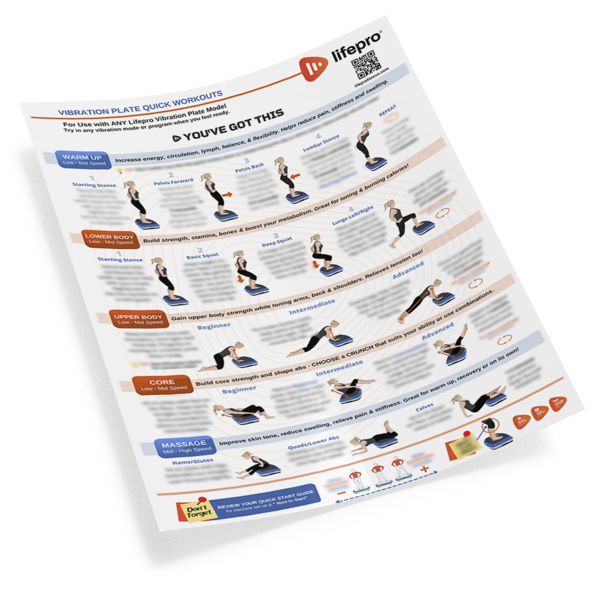 Snapklik.com : Lifepro Whole Body Vibration Plate Workout Poster ...