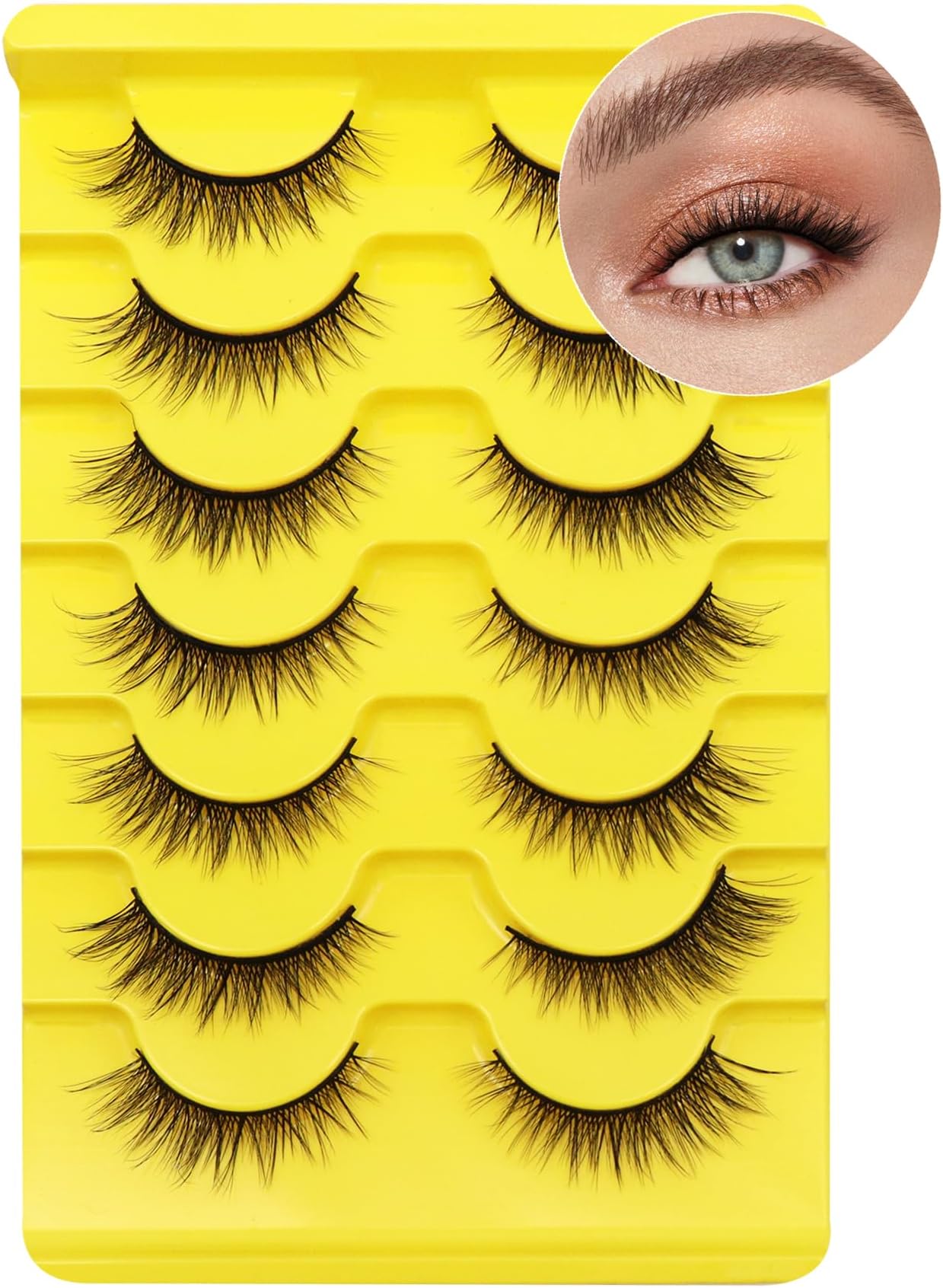 Amazon.com: ALICROWN Dramatic Eyelashes Fluffy Mixed False Lashes ...