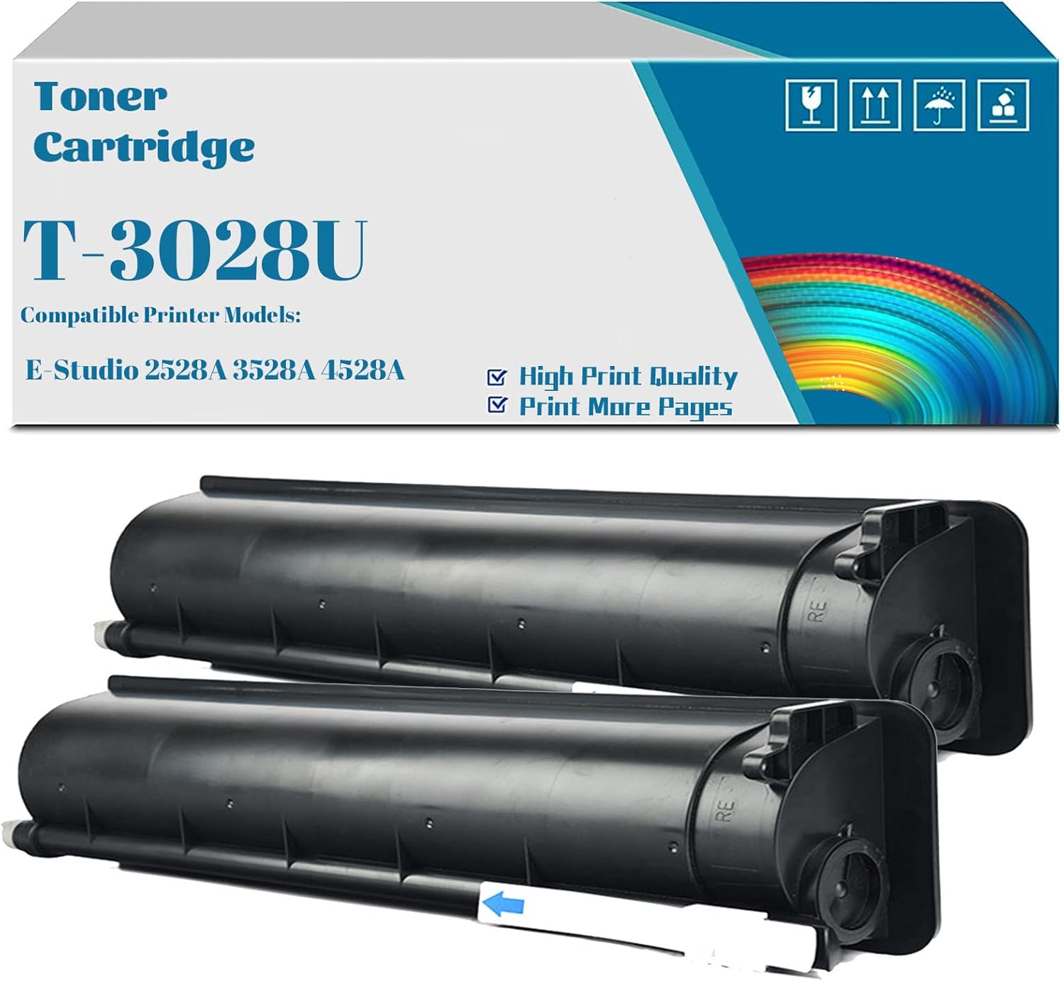 KIYOR High Capacity T3028U Black Toner Cartridge Compatible for Toshiba ...