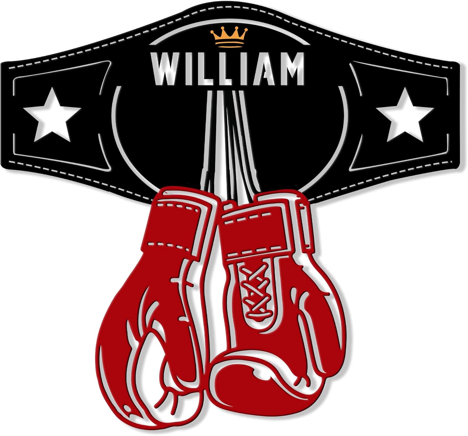 Amazon.com: Personalized Boxing Metal Sign, Hanging Sign Welcome ...