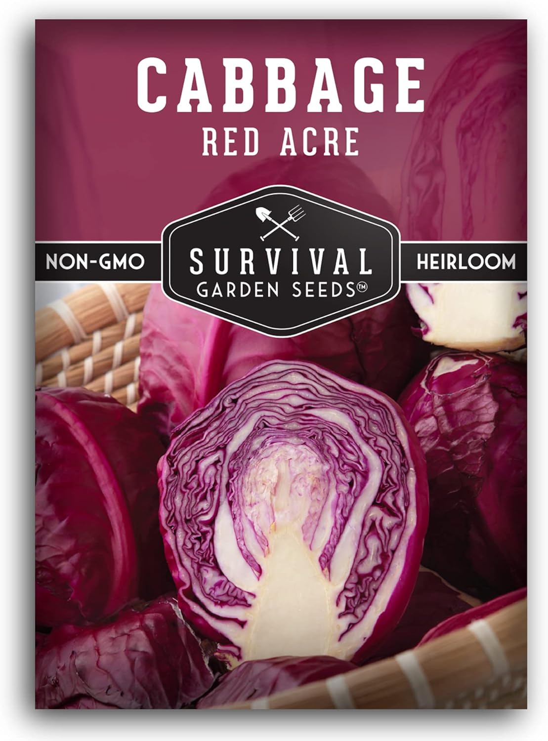 Amazon.com : 1 Pack Red Acre Cabbage Seed for Planting - Packet with ...