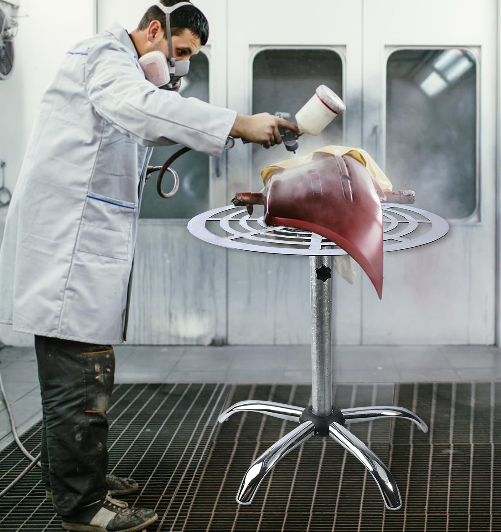 Snapklik.com : Rotating Spray Paint Rack, Stable Paint Rack For Door ...