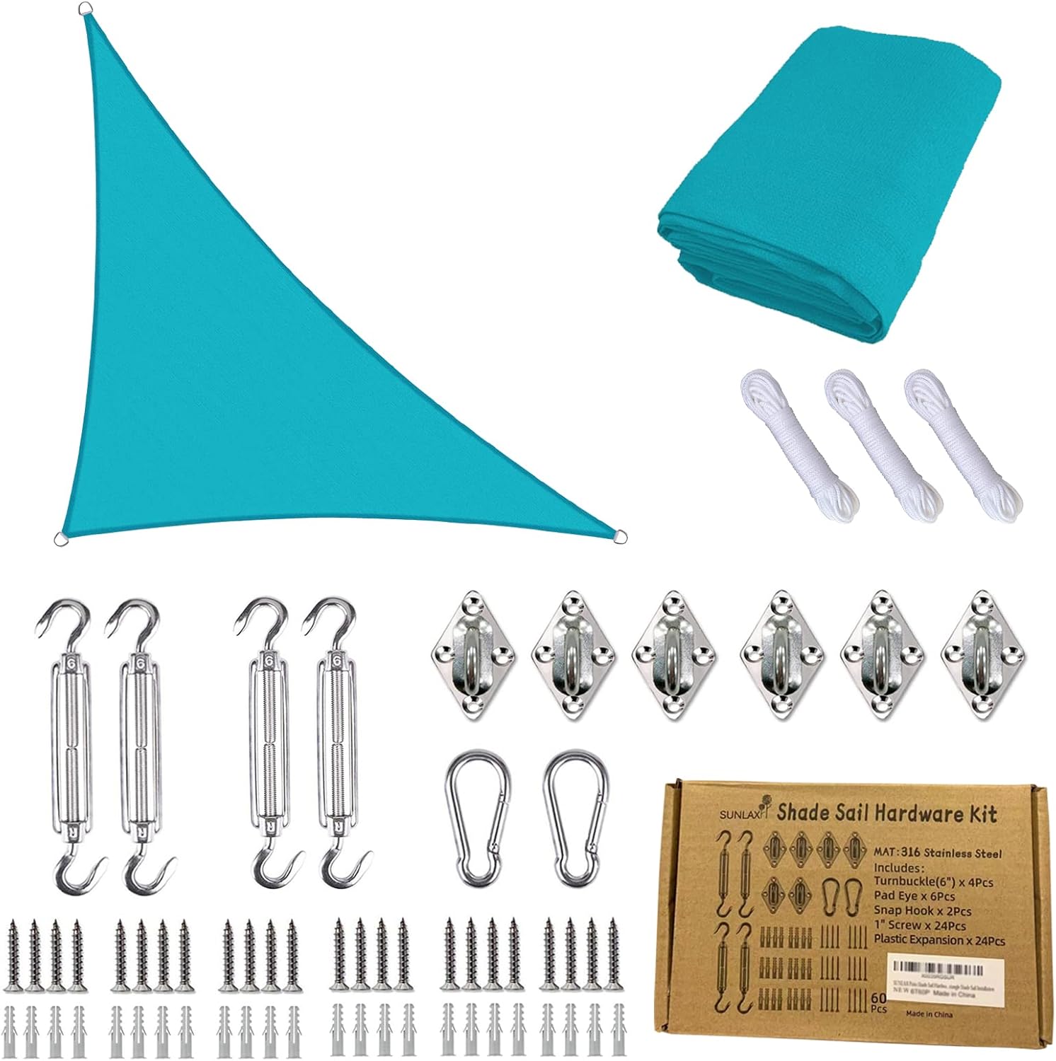 Amazon.com : 2 Sets Hardware Kits + Shade : Patio, Lawn & Garden