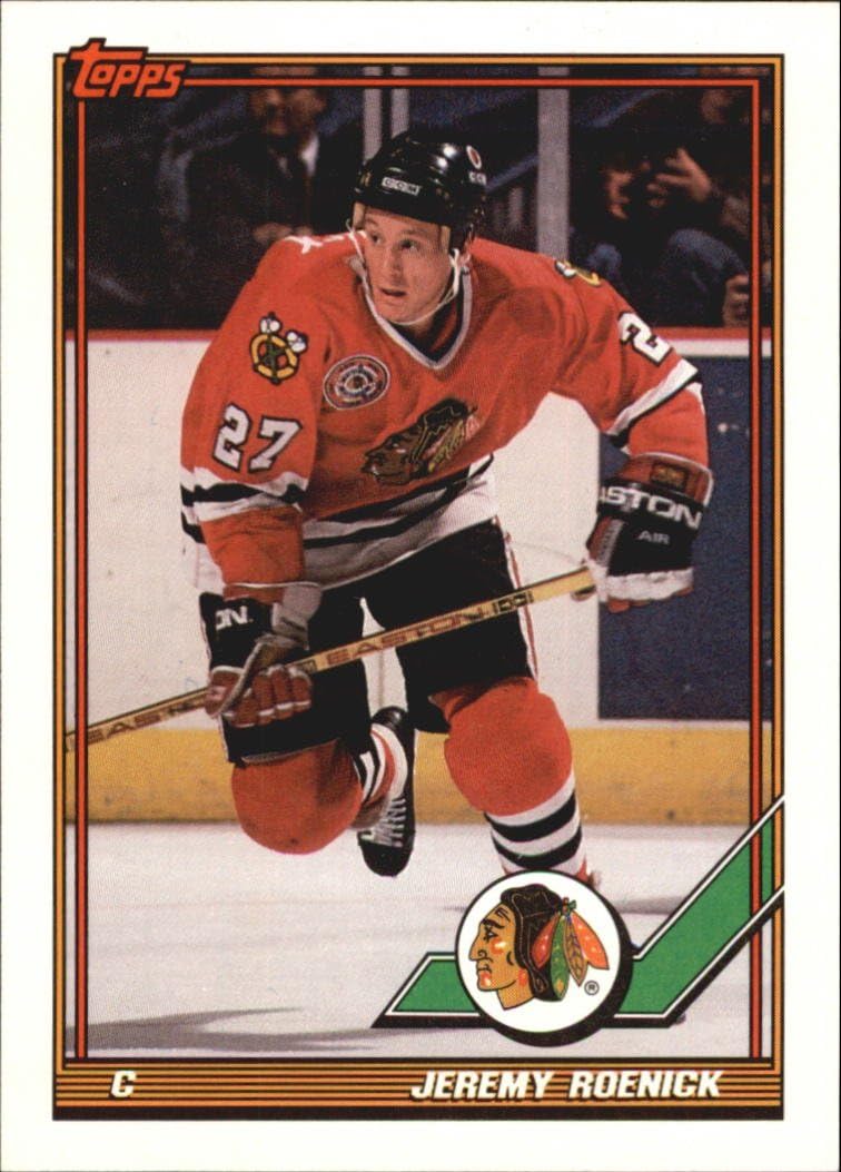 Amazon.com: 1991 Topps Hockey Card (1991-92) #106 Jeremy Roenick ...