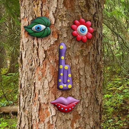 Amazon.com: INNOLITES Larger Tree Faces Decor Outdoor, Color Tree Face ...
