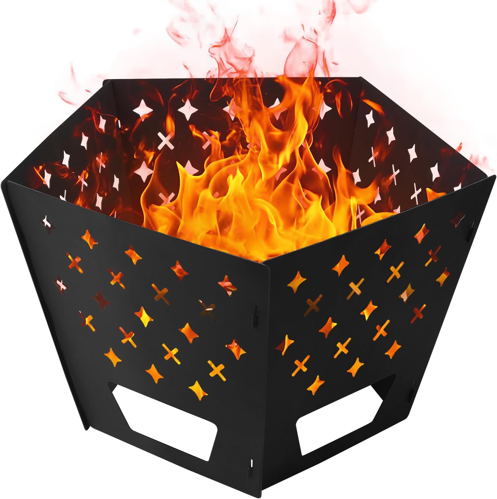Amazon.com : Veiiukoey Fire Pits for Outside,Portable Fire Pits 18inch ...