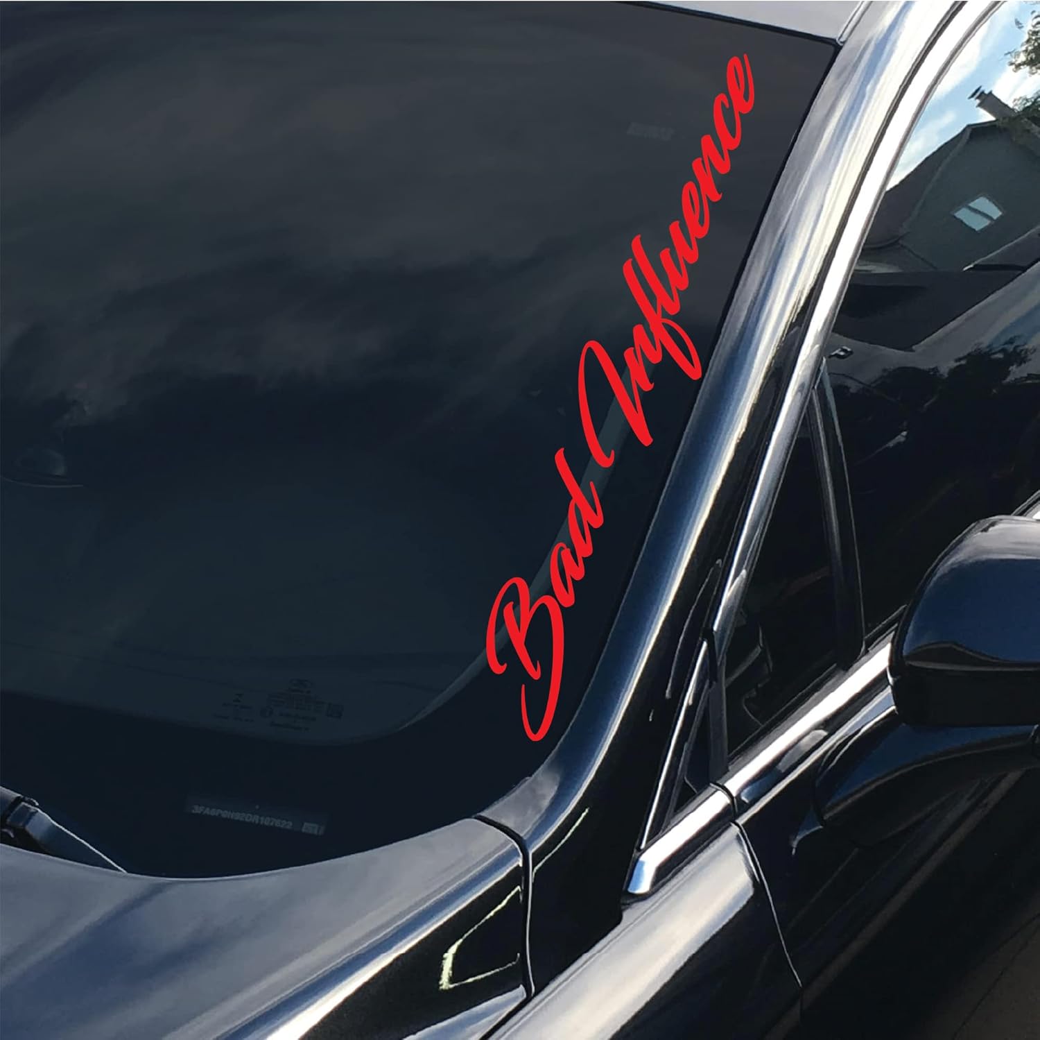 Amazon.com: Bad Influence Cursive Decal/Sticker | Side Windshield ...