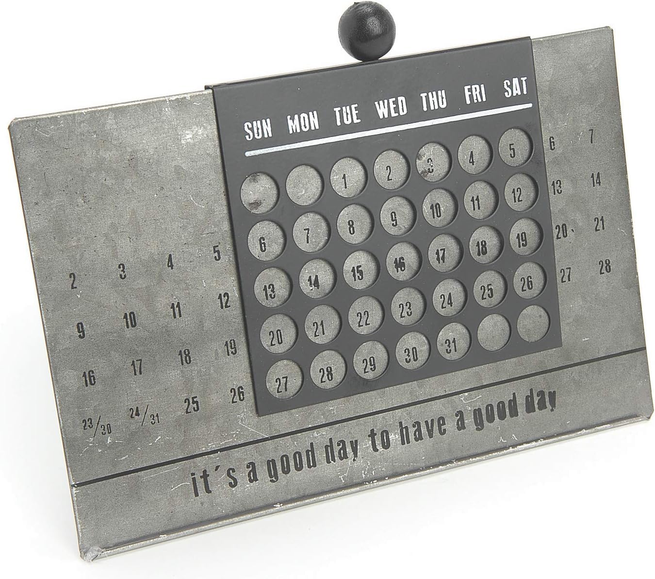 Amazon.com : Small Metal Perpetual Calendar for Farmhouse Office Decor ...