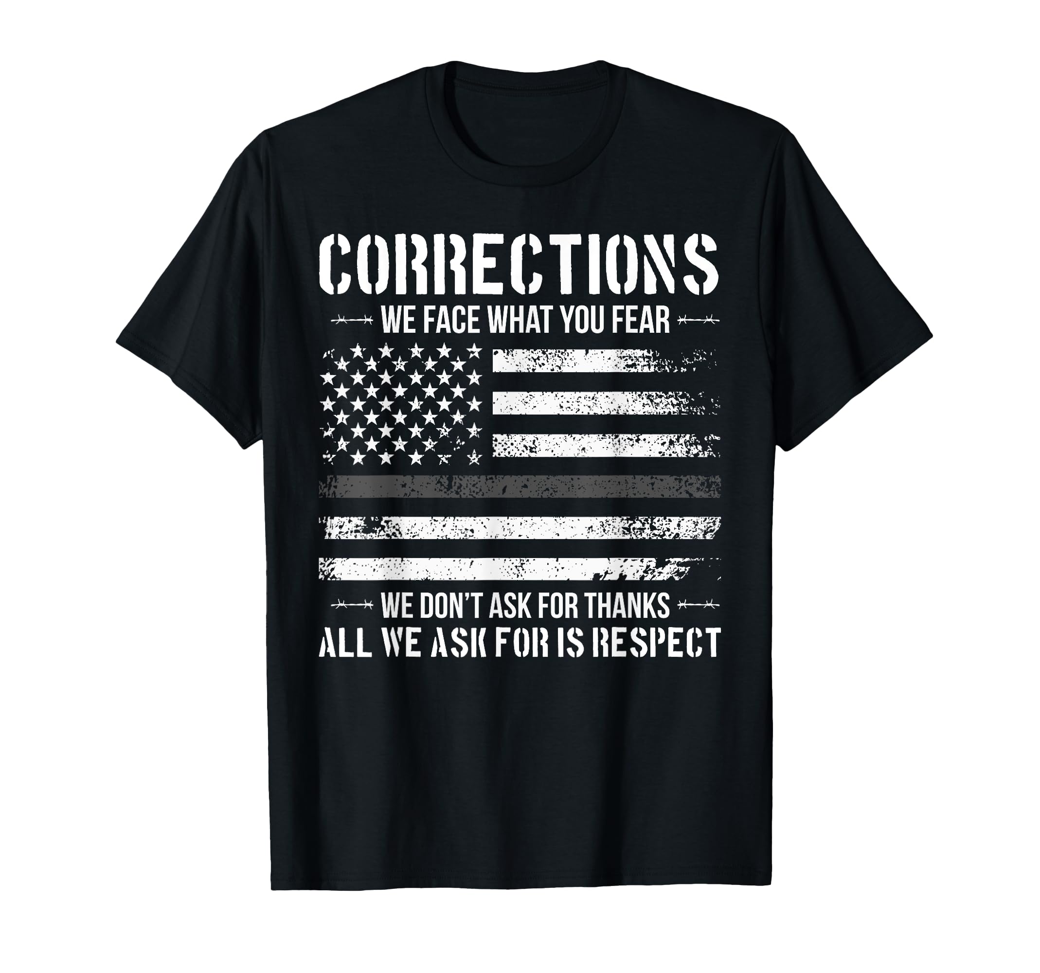 Amazon.com: Respect Correctional Officer Proud Corrections Officer T ...