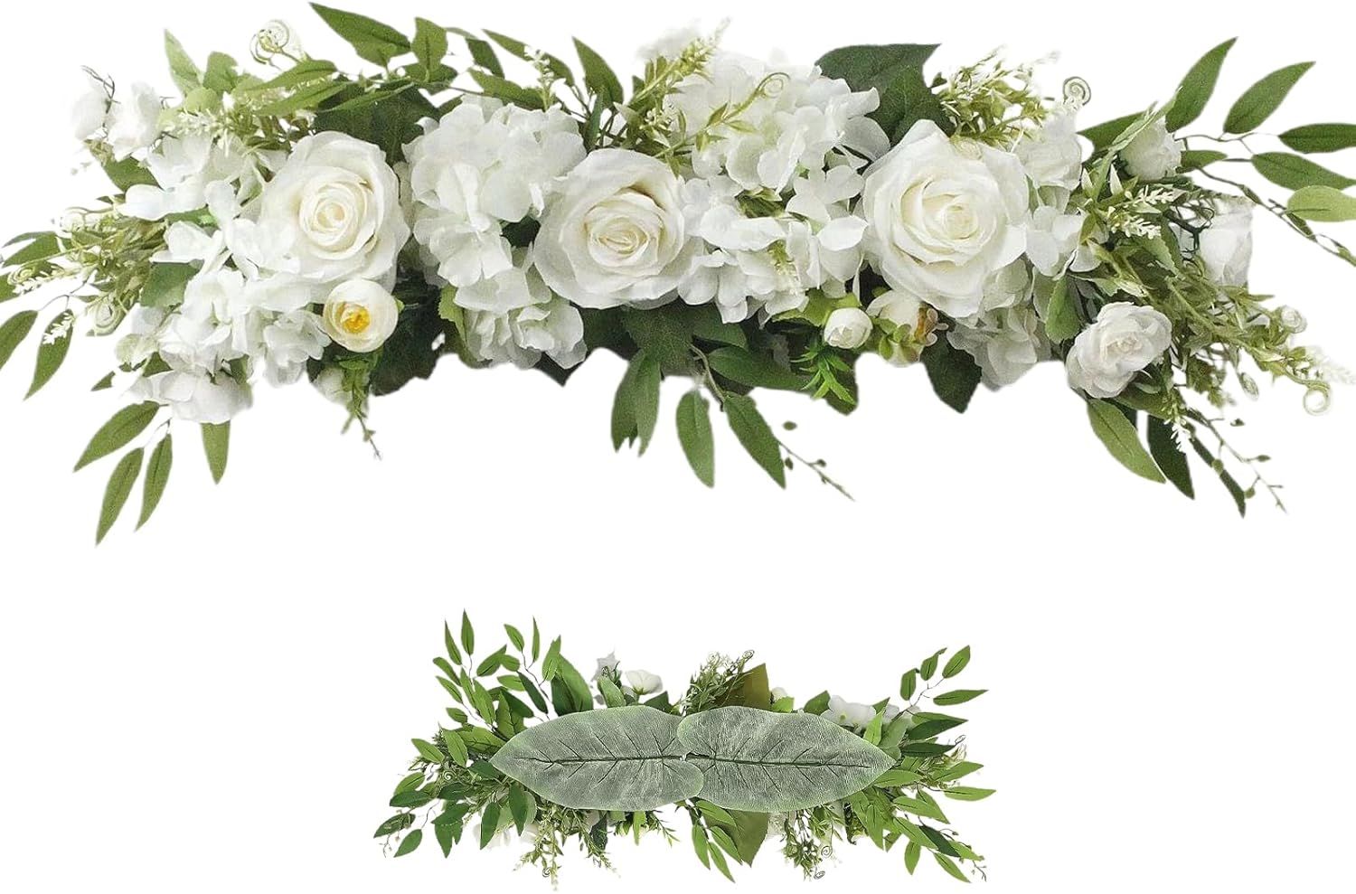 Flower Arch,Floral Swag, 25.6 Inch Artificial Wedding Arch Flowers ...