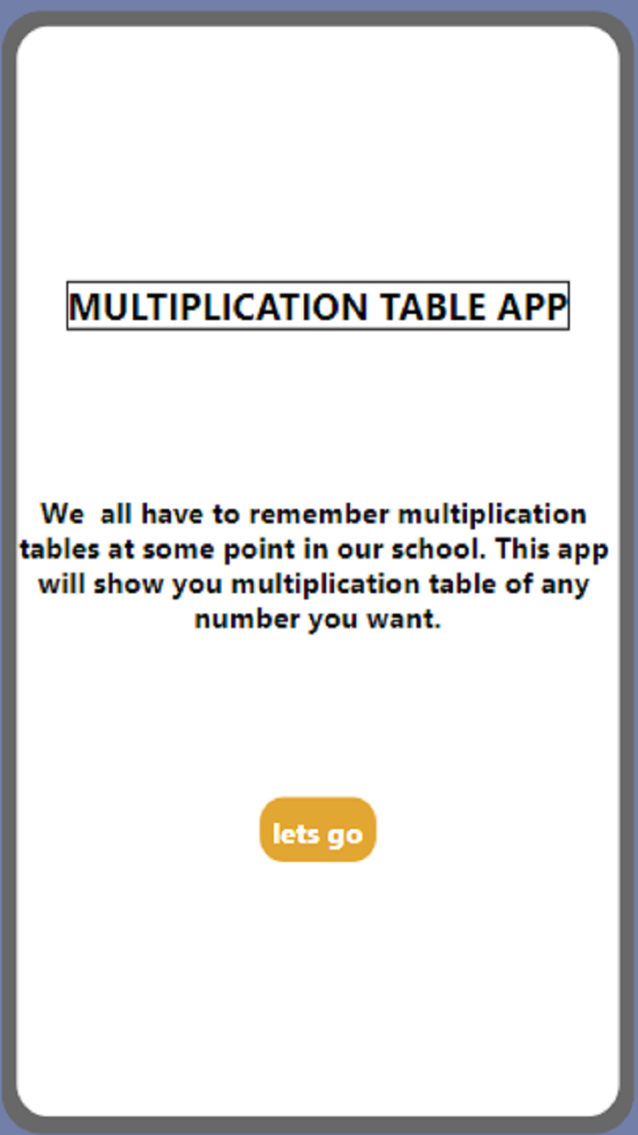 MULTIPLICATION TABLE APP by Hadassah - App on Amazon Appstore