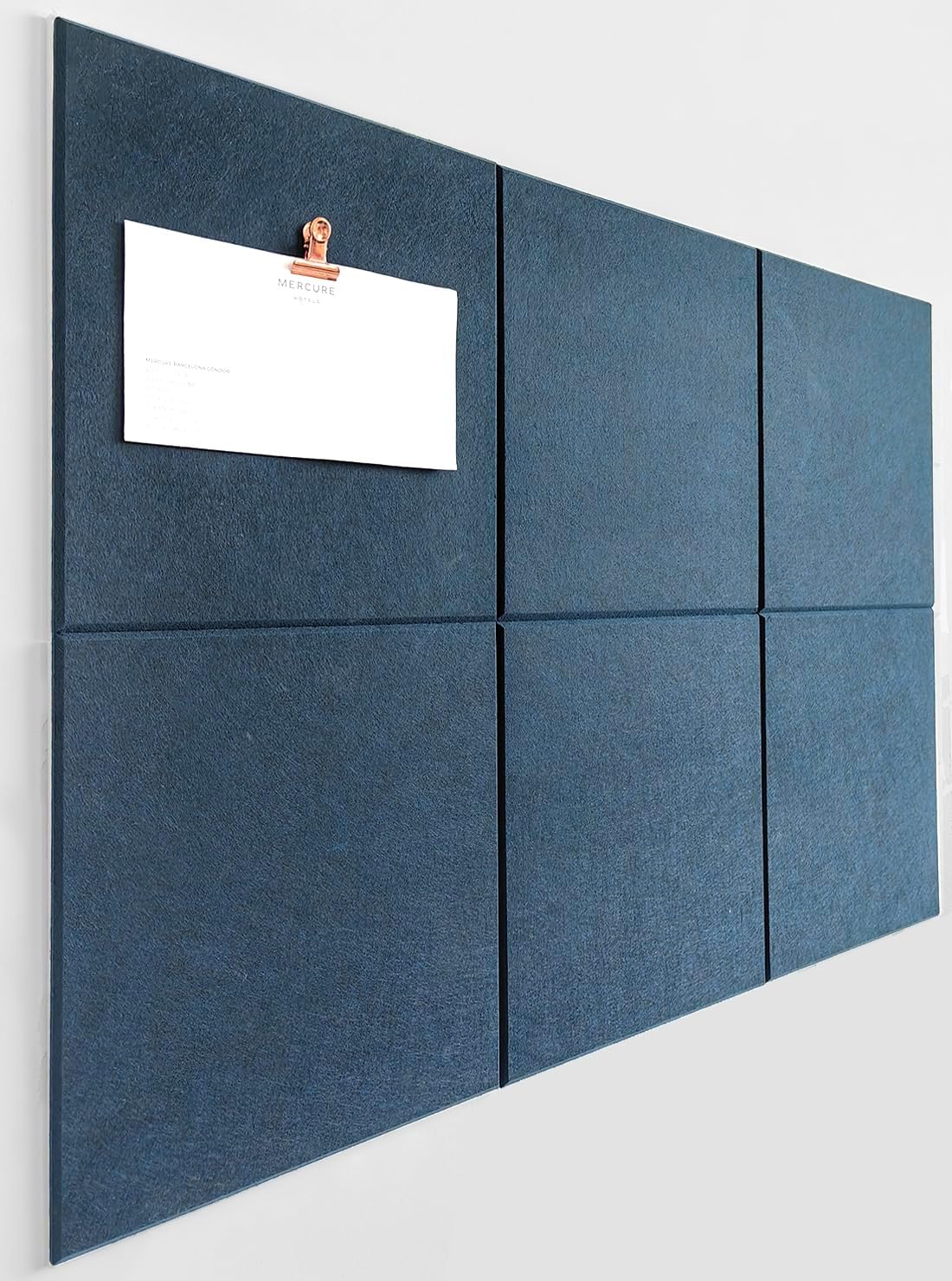 DECORETTA Cork Board Alternative - 6 Pack Felt Wall Tiles with Safe ...