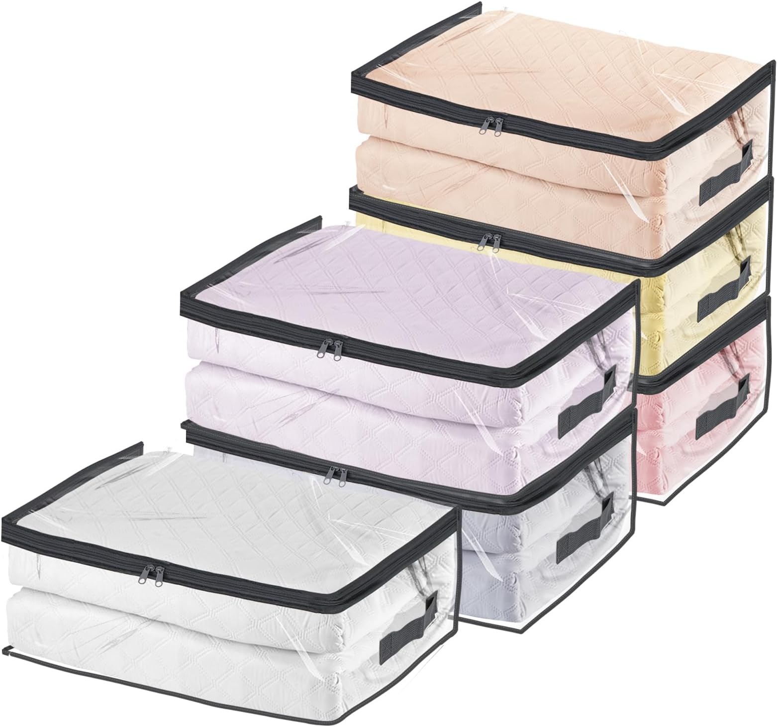 Amazon.com: Hlimior 10 Pcs Extra Large Clear Travel Packing Cube，16 x ...