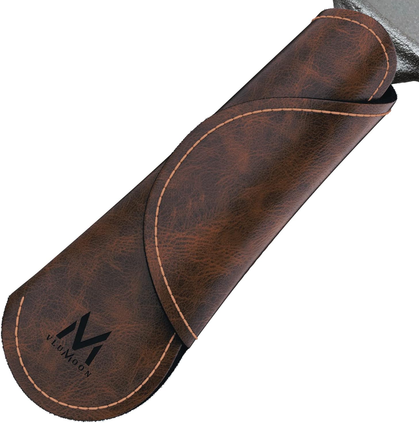 Amazon.com: Leather Pan Handle Cover for Cast Iron Skillets - Handmade ...