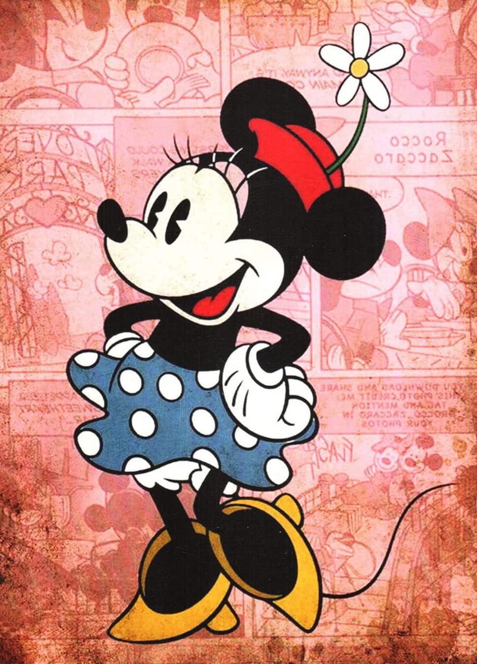 Vintage Mickey And Minnie Mouse Wallpaper Download Free Disney