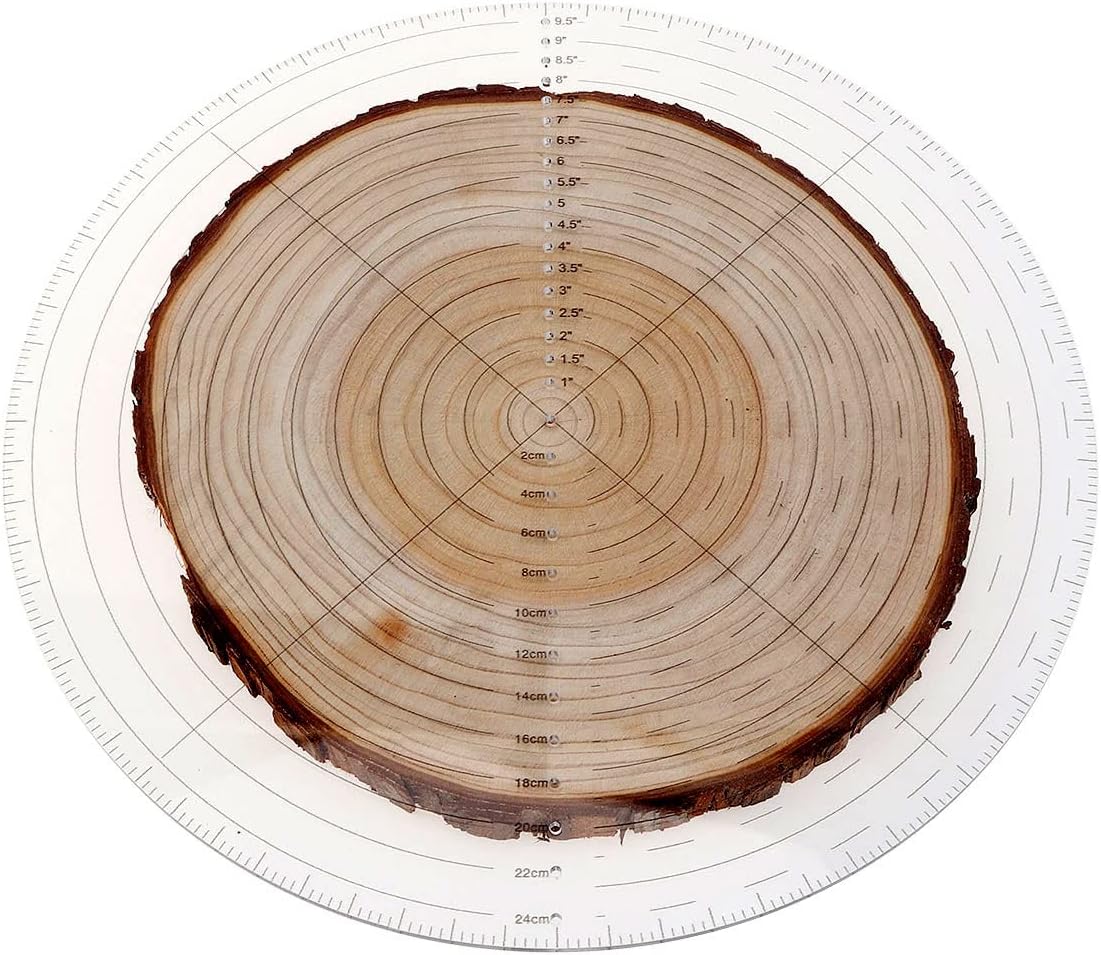 Smgda 250mm / 10" Dual Scale Woodturning Round Centre Finder ...