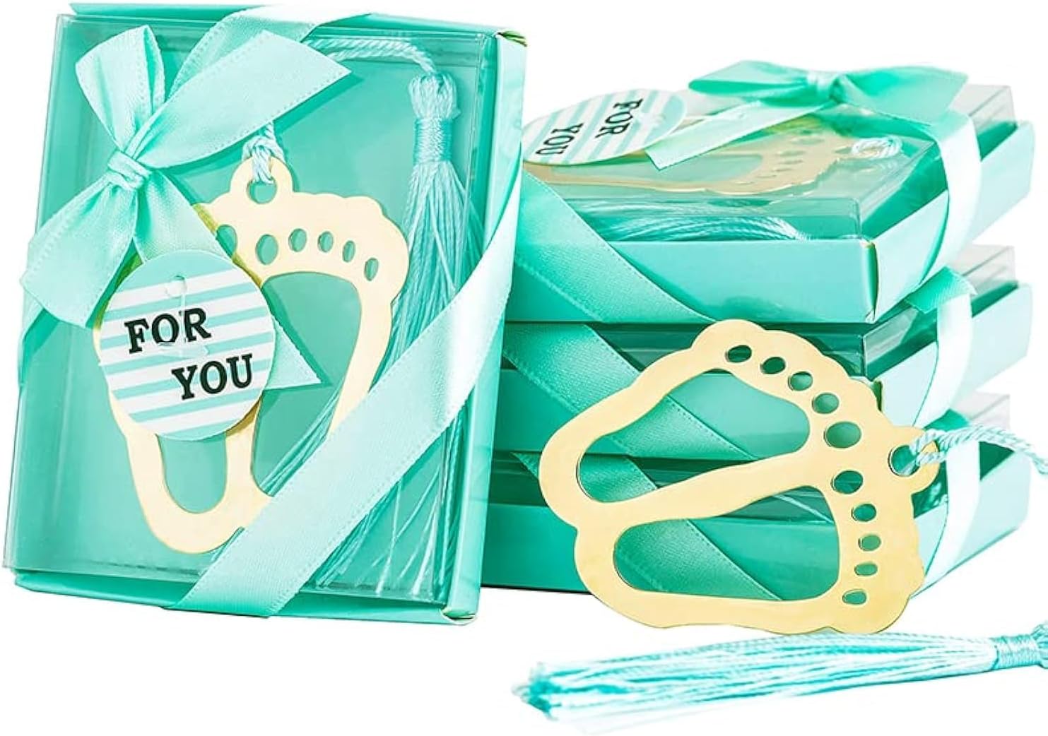 Amazon.com: Qonmpcvu 30pcs Baby Feet Bookmarks Party Favors Baby Shower ...