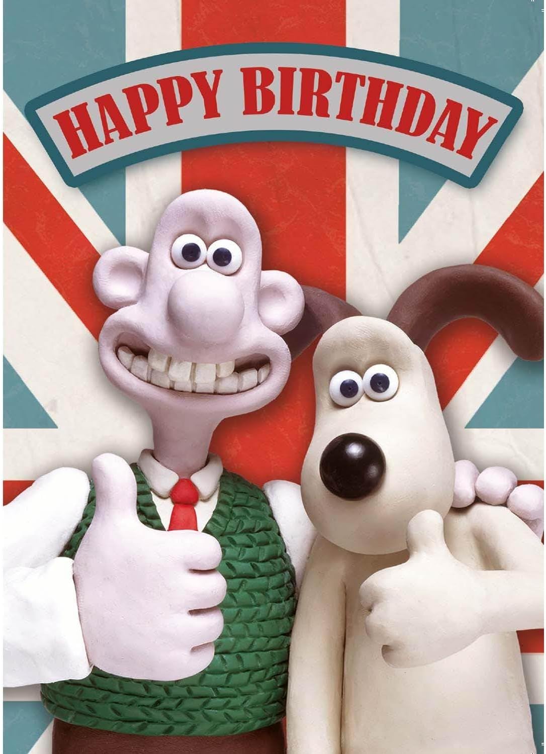 wallace & gromit, generic, birthday card : Amazon.co.uk: Stationery ...