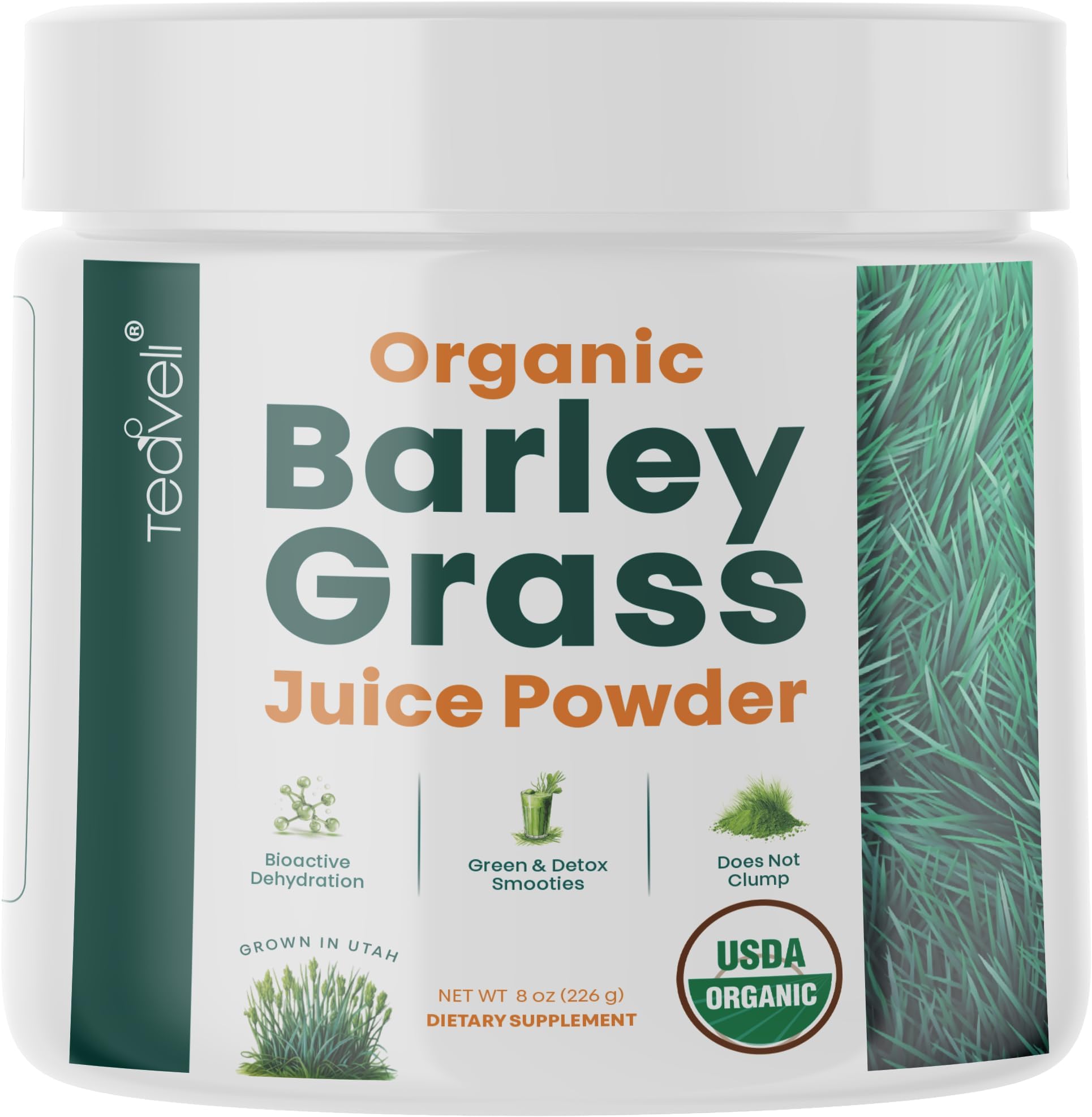 Amazon.com: JC Barley Grass Juice Powder Organic Leaf Juice Drink Mix ...