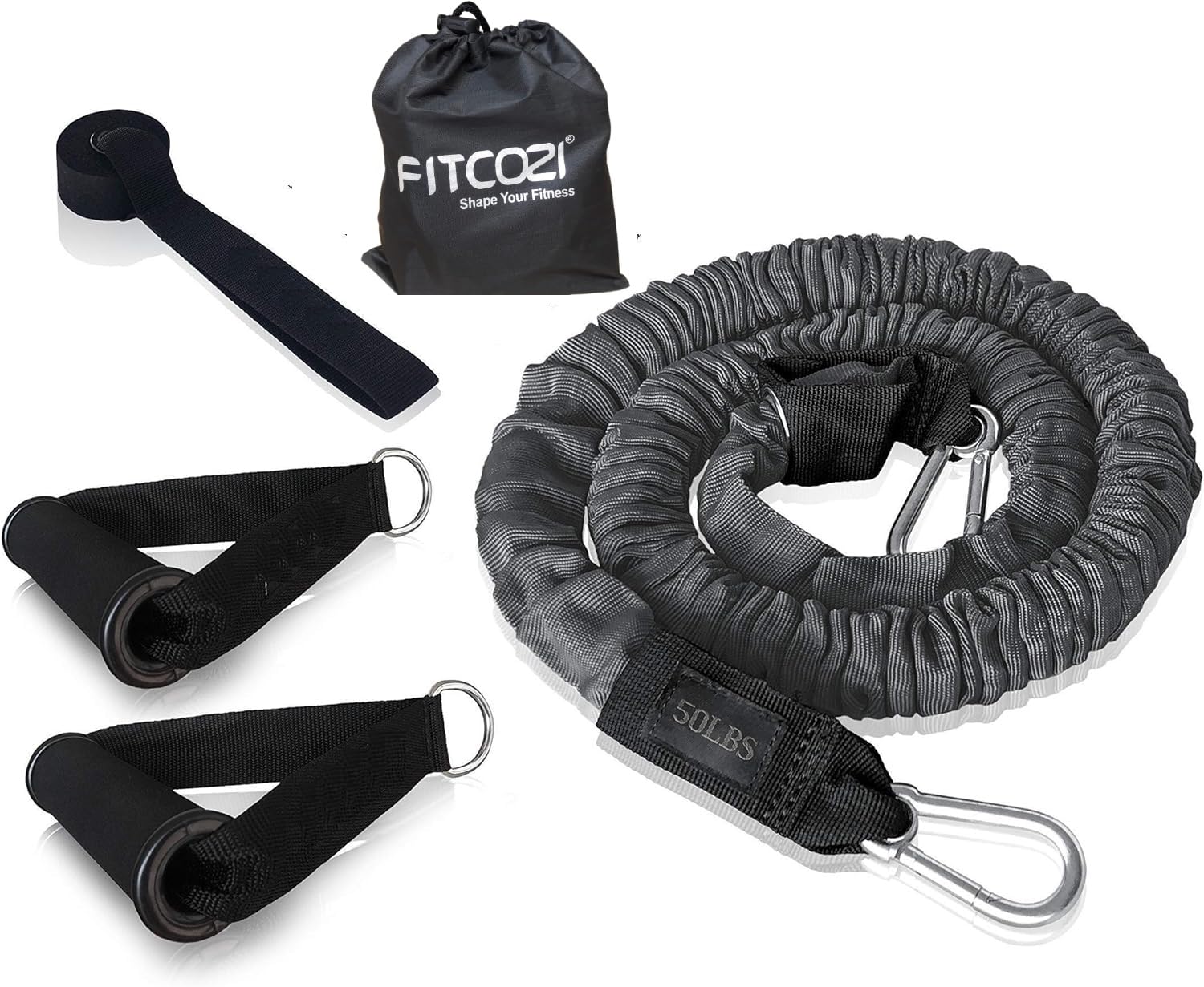 Fitcozi Exercise Bands Resistance Bands - Premium Long Resistance Band ...