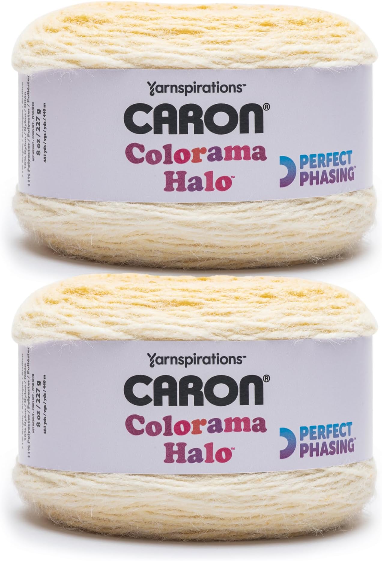 Amazon.com: Caron Colorama Halo Cake Caron Beeswax Frost Yarn - 2 Pack ...