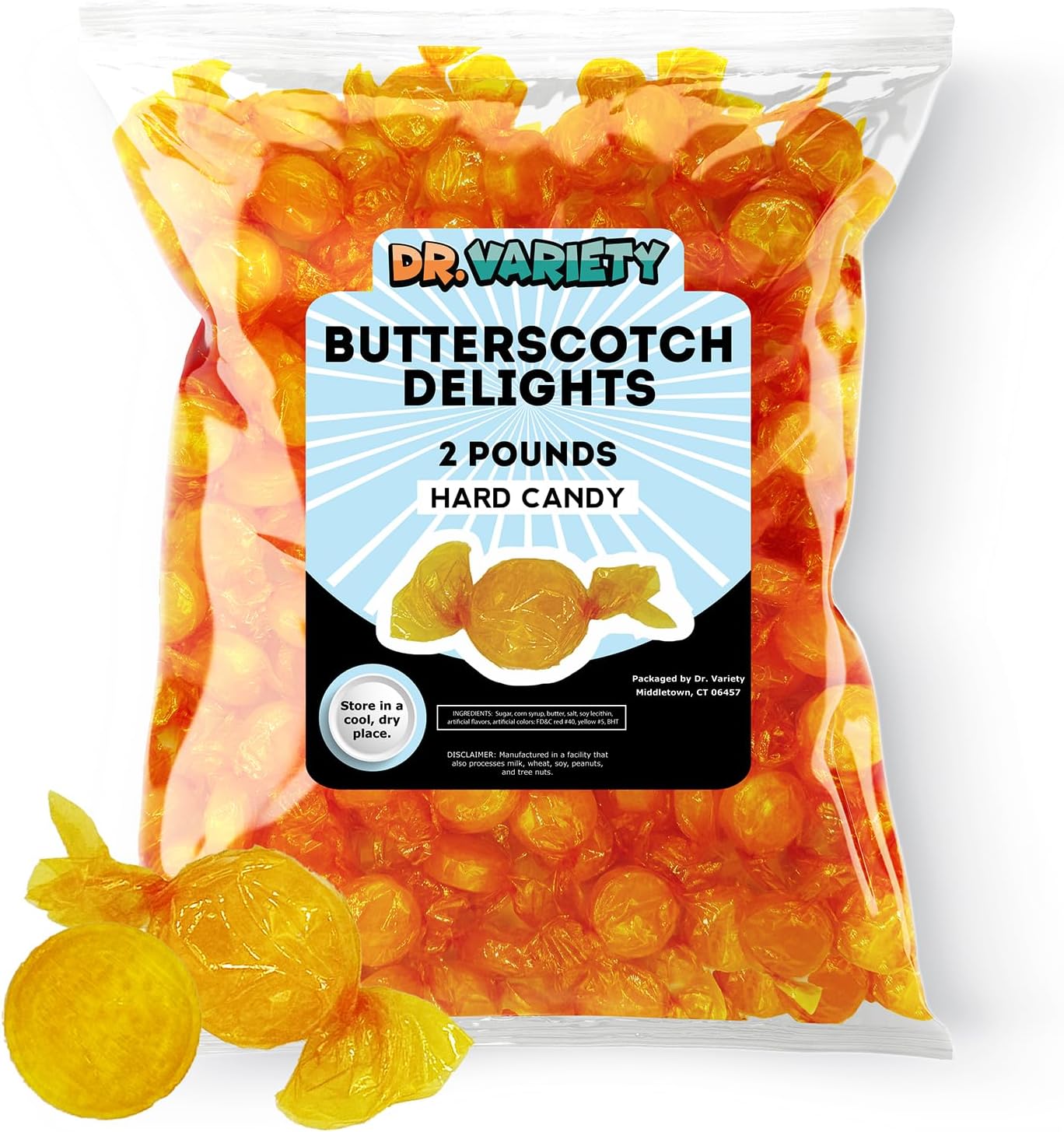 Amazon.com : Butterscotch Hard Candy Bulk (2lb) - Vintage Candy ...
