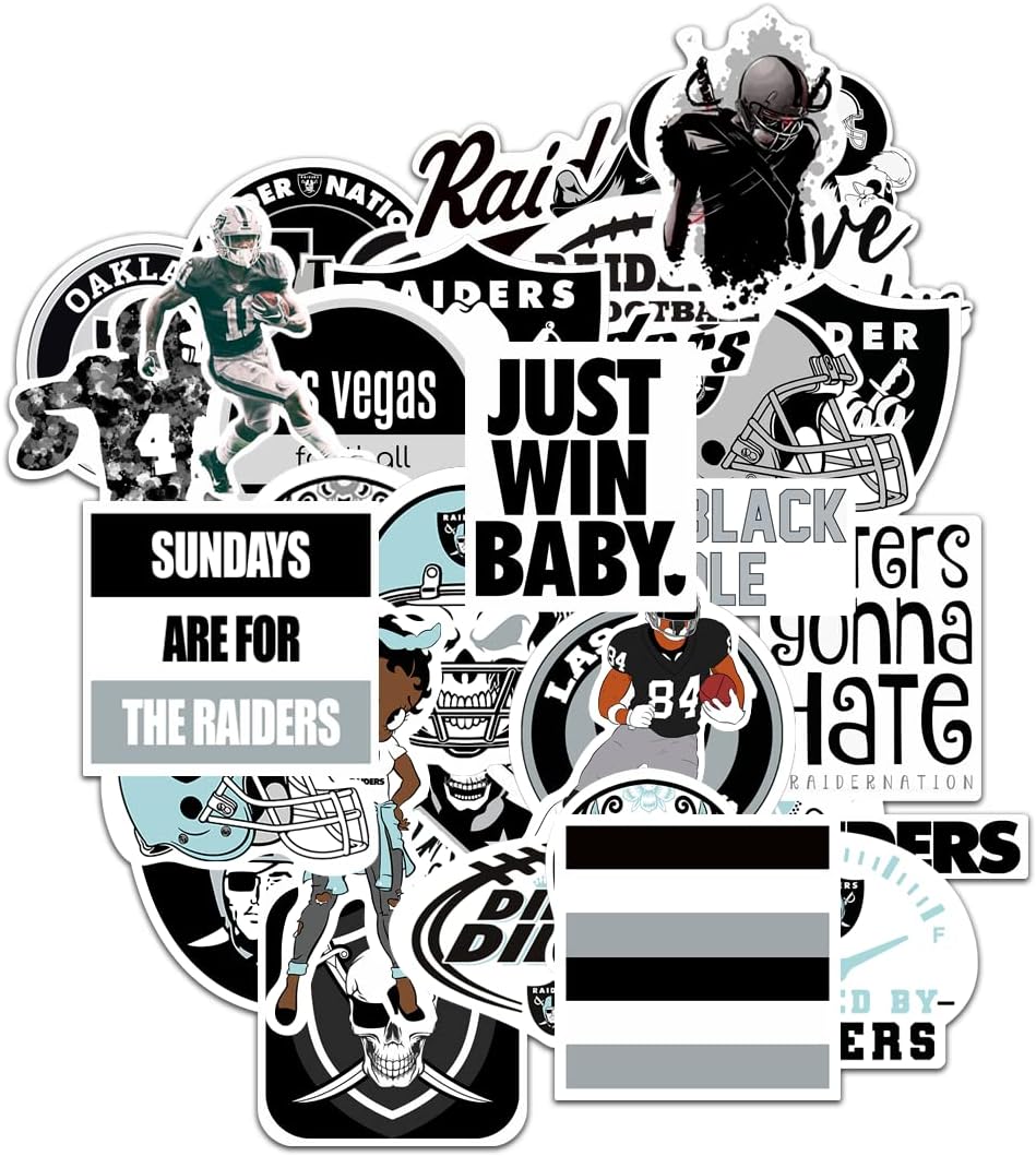 Amazon.com: 45 PCS Las Vegas Stickers Decal for Raiders Sticker ...