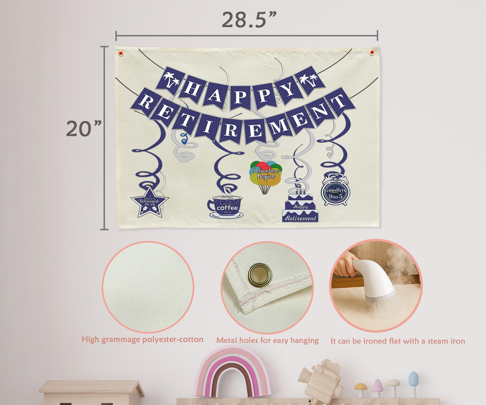 Snapklik.com : Happy Retirement Banner-Retirement Party Decorations ...
