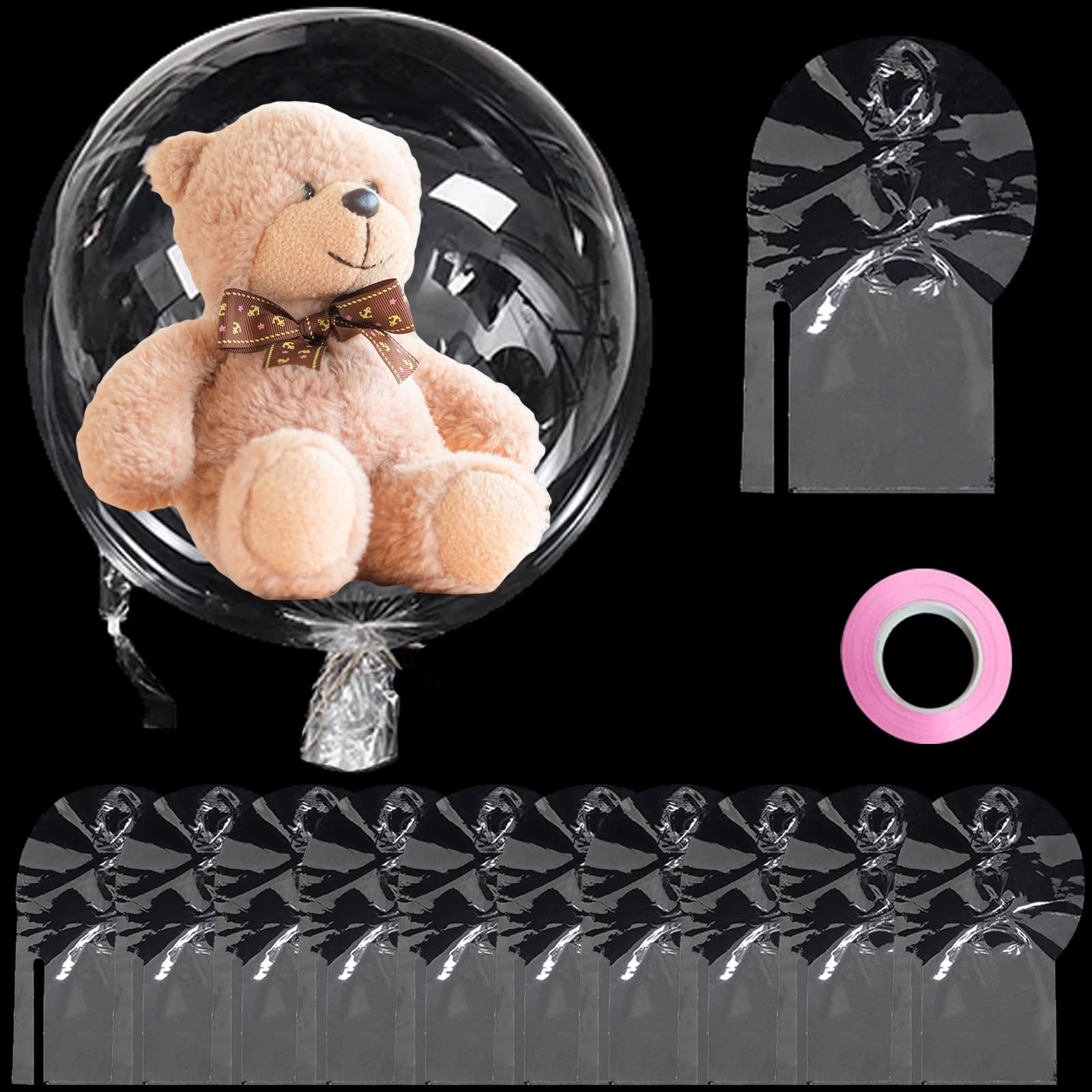 Amazon.com: 30 Inch Giant Clear Balloons for Stuffing, 12 pcs Mother's ...