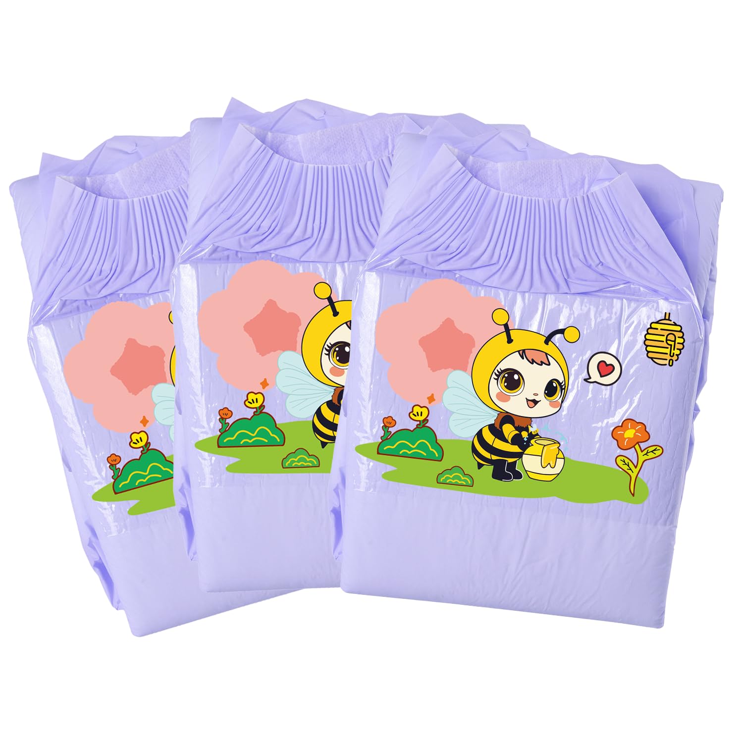 Amazon.com: CutiePlusU Adult Diaper 3 Pieces Adult Diapers Sample ...