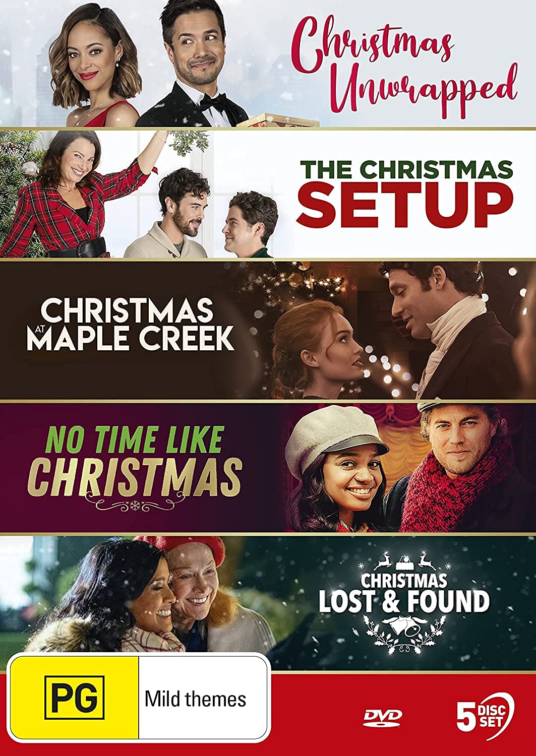 Amazon.com: Lifetime Christmas 5 Film Collection (Christmas Unwrapped ...